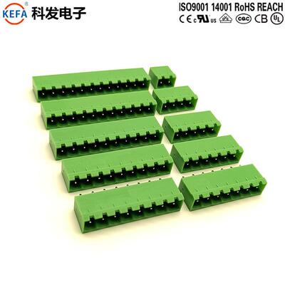插拔式PCB接线端子排KF2EDGVC 5.0/5.08mm MSTBVA 2.5 G封口直针