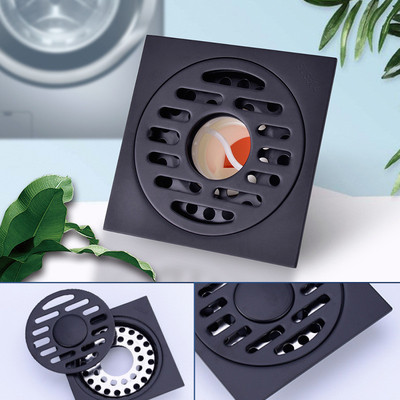 亚修斯304不锈钢地漏防臭大排量浴室卫生间阳台排水下水道防臭器