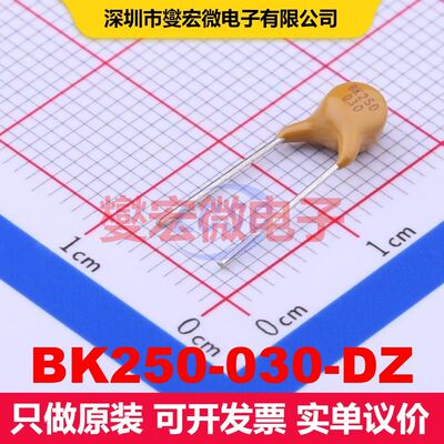 BK250-030-DZ Through Hole,P=5.1mm PTC可复位保险丝 电路保护