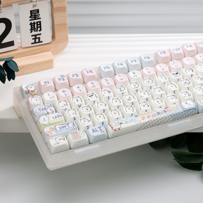 MOA高度PBT热升华女生可爱熊适用ZH980 hi75 k99 68 98 87等