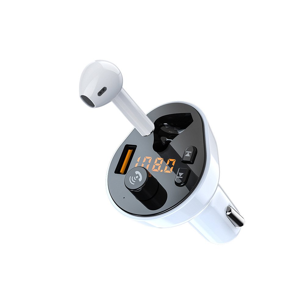 跨境新款G57车载蓝牙mp3车载蓝牙耳机 车充 QC3.0快充 fm发射器