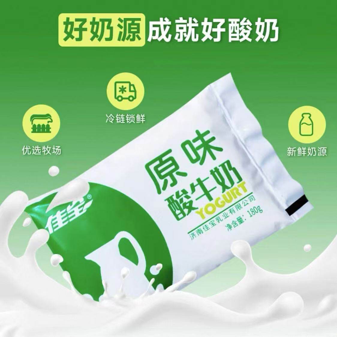 佳宝 原味酸牛奶整箱装早餐奶营养酸奶