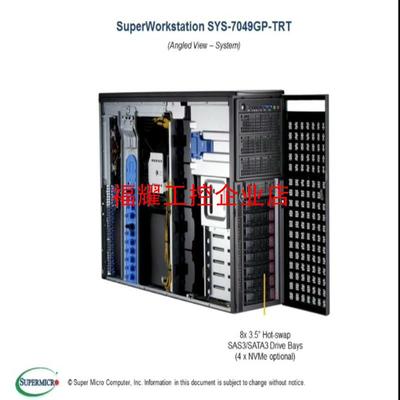 超微7049GP-TRT 支持双路英特尔LGA3647 四G【询价】