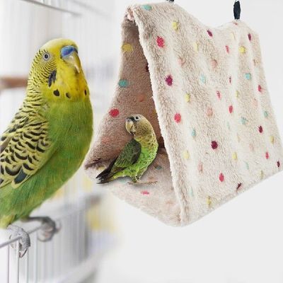 极速Housdehold Pet Bird Parrot Cages Winter Warm Hammock Hut