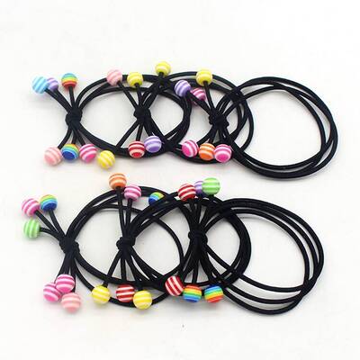新品Korean high elastic three in one head ropeR color simple