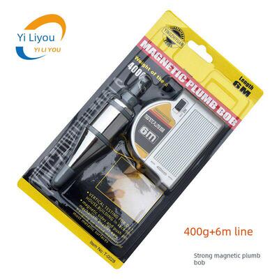 磁力吊线坠工地家用自动收线吊线锤垂直掉线陀子线锥木工400g6米