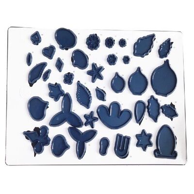 极速79Pcs Fondant Plunger CutteBr Number LeafStar Shape Deco