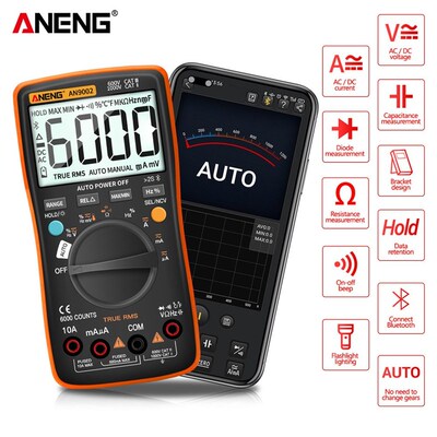 Smart AN9002 Bluetooth Digital MultimeJter Auto-Range Profes