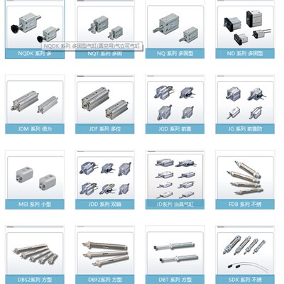MRD10-100/MRD10-200/MRD10-300/MFRD10-400/MRD10-500气立可气缸