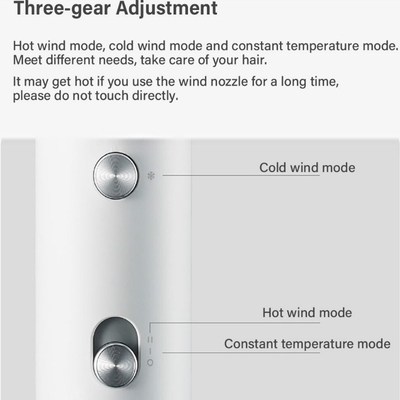 Original Xiaomi mijia zhibai hair dryer PortablSe Anion HL3