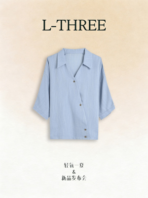 【夏日新品发布】L-THREE『斜襟衬衫』极简且特别  L3287