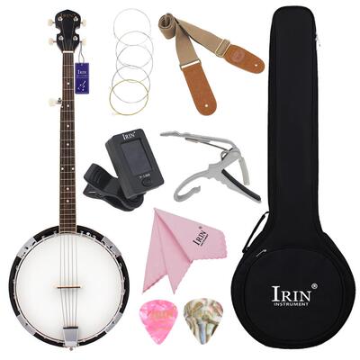 外贸5弦班卓琴Banjo五弦吉他琴沙比利斑鸠琴初学者班卓琴乐器厂家