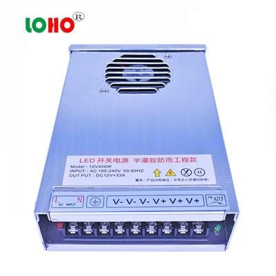24V12V400W超薄灌胶防水电源12V24V36V400WLED发光字防雨防潮电源