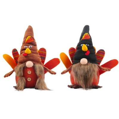 Lighting Turkey Gnome Thanksgiving Doll OrnamenSt Harvest Fe