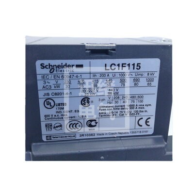 四级交流接触器LC1F1504M7 AC220V 150A