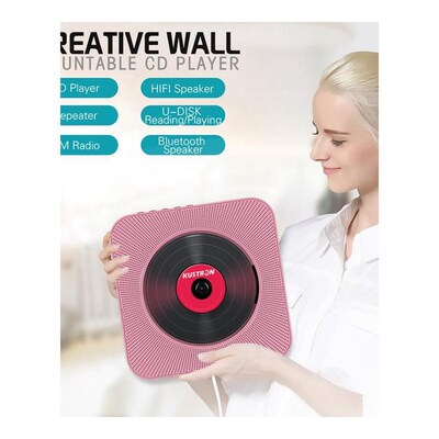 Kustron Wall Mounted Bluvetooth Cd Player Bluetooth Prenatal