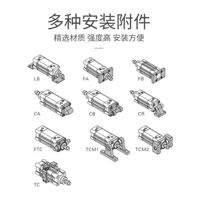 SE标准CR斜耳型气缸SE32/40/50/63/80/100/125XM25X50X75X100-S-C