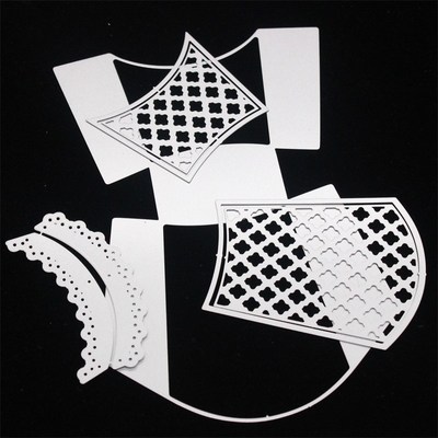 ZFPARbTY Elegant French Fry Box Metal Cutting Dies Stencils