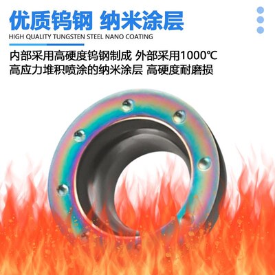 RDMW0501数控圆o铣刀片彩色淬火黑色通用古同色不锈钢黄色钢件R2.