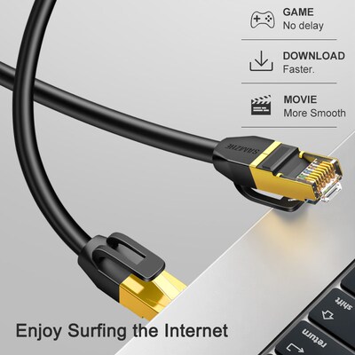 Cat7a Ethernet Cable Patch Cable SFTP Lan Cable for RJ45 Com