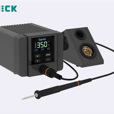 QUICK快克TS11焊台电烙铁数显控温90W功率P自动休眠手机维修电焊