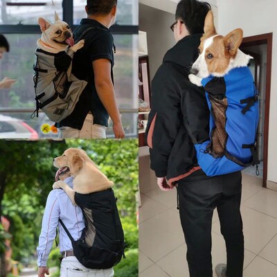 Breathable Dog Carrier Bag Portable Pet OutdoorS Travel Back