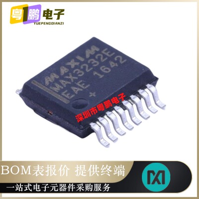 MAX3232EEAE+T【IC TRANSCEIVER FULL 2/2 16SSOP】全新原装正品