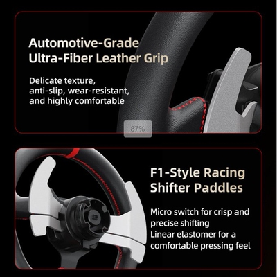 跨境PXN  V10-Ultra 力反馈赛车游戏方向盘 兼容 PC/X-BOX/P4