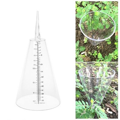 极速1*Conical Rain Gauge uPlastic Clear Outdoor Home Garden