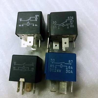 适用天义产12V24V四脚五脚15A30A35A40A继电器油泵空调风扇远近光
