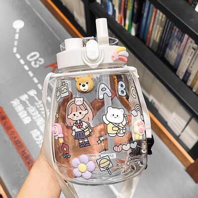 【品牌正品】高档大肚杯女款大容量成人儿童夏季喝水的杯子学生运
