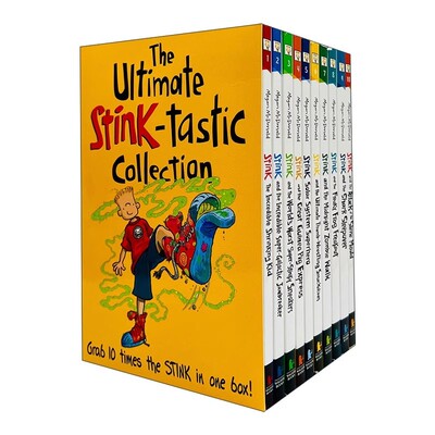 进口英文原版 The Ultimate Stink-tastic Collection 朱迪弟弟儿童章节故事书 10册套装 朱迪布鲁姆法吉系列 现货 海外直订gz