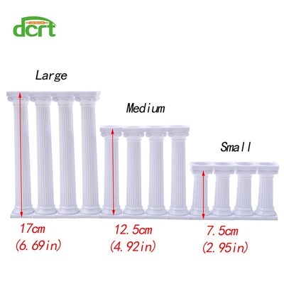 极速12 Pcs/Set Whmite Roman Column Grecian Pillars Cake Stan