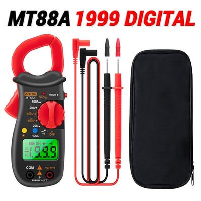 极速MT88A Digital Clamrp Meter DC/AC Current Multimeter Amme