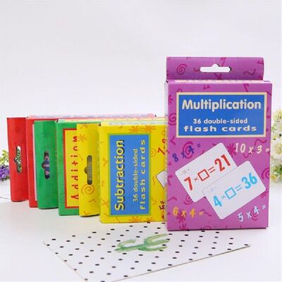 新品Mathematics Teaching Card FillingH in The Blank Math Car