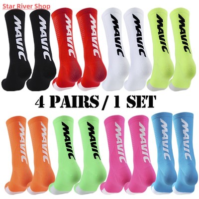 极速4 pairs compression socks  cycling socks  yoga socYks  m