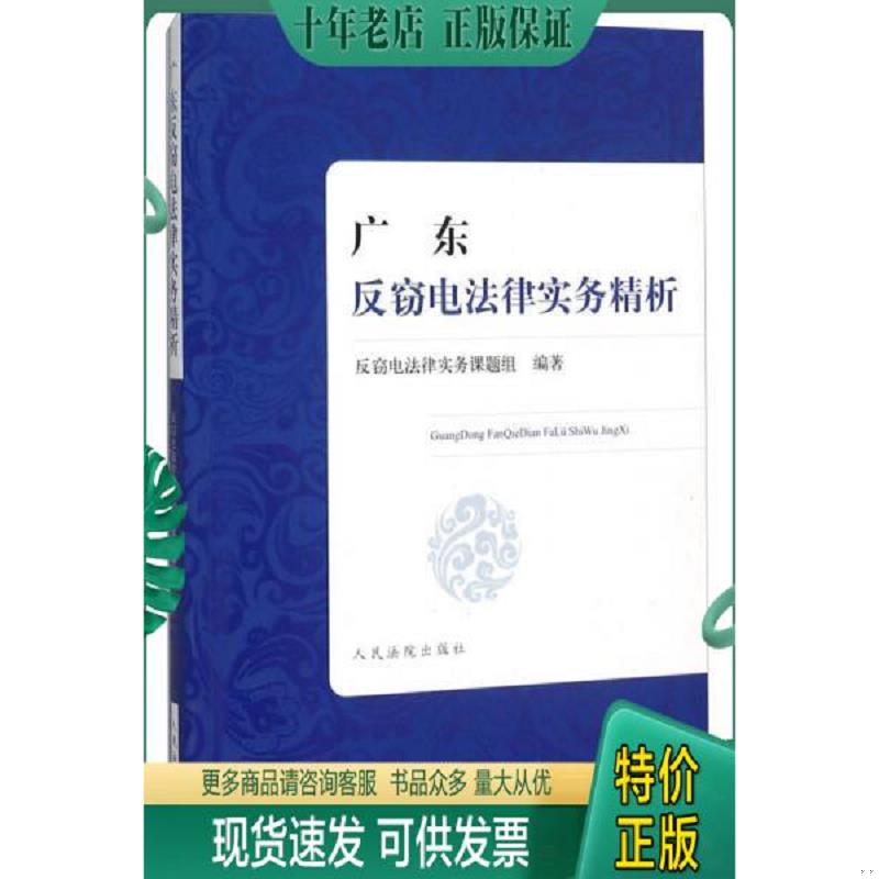 正版现货9787510913211 广东反窃电法律实务精析 反窃电司法实务课题组编著 人民法院出版社