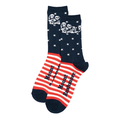 Mount Rushmore拉什莫尔山国家公园总统山中筒男袜41-47码FBF