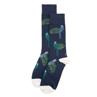 海岛风情PIMA比马棉无骨对目Macaw金刚鹦鹉对口中筒男袜TBM