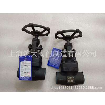 上海滨大阀门J11H-160C锻钢丝扣截止阀锻钢高压截止阀DN20