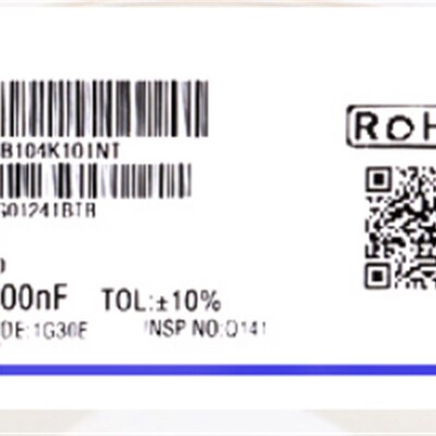 0603贴片电容 100nF 10nf 103k 104k 100V  100V 0603B104K101NT