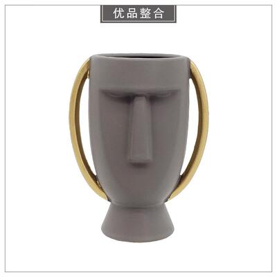 样板间北欧软装饰品书房书柜创意家居摆饰人像陶瓷雕塑BJ115-4-99