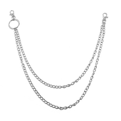 极速Punbk Rock Metal Pants Waist Cha Men Women Fashion Hip-h