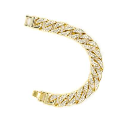 极速Mens hipster hip-hop hip-hop coGol full diamond Cuban c