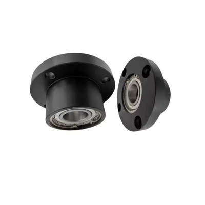 带扣环双轴承圆法兰衬套型轴支座铝合金带座轴承 轴承座组件BGRBB