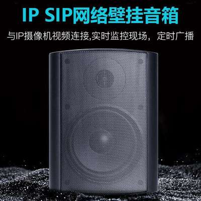 SIP音箱喇叭网络公共广播系统POE教室壁挂有源