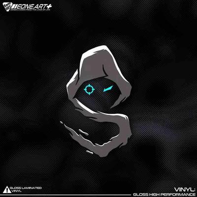 EONE反光车贴PUBG主播人大魔王Shroud LOGO 漆面玻璃防水贴纸