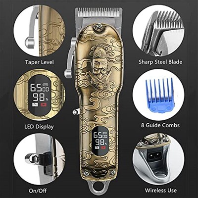 极速RESUXI fProfessional Hair Clippers for Men Cordless Clip