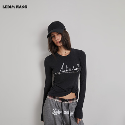 LEDIMWANG亮片毛针织衫女