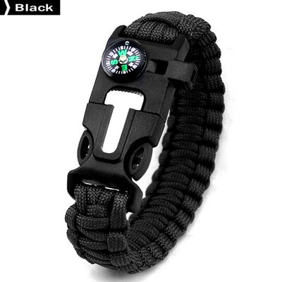 好货Multi-function Survival Emergency Rope Compass Whistle